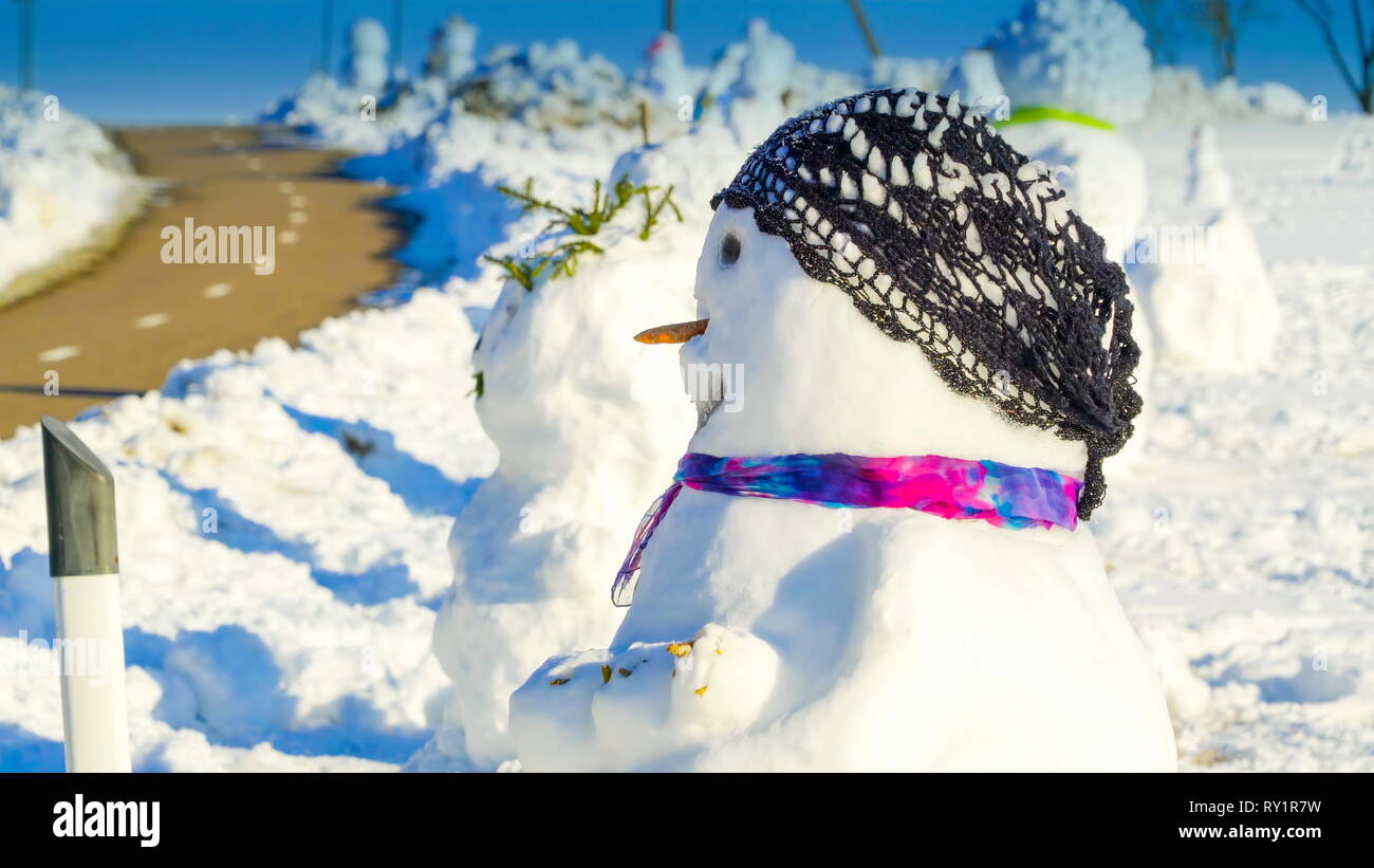 Snowman forest hi-res stock photography and images - Alamy