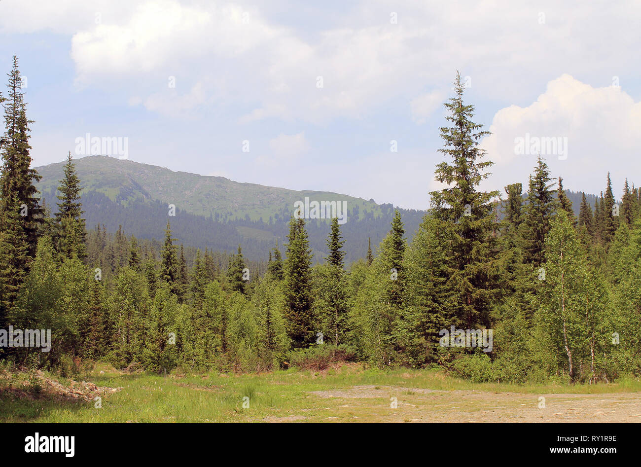beautiful scenic mountain landscape. Sayany in Tuva Stock Photo - Alamy