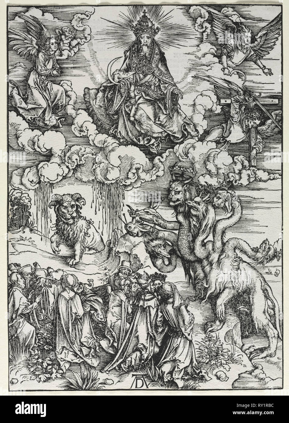 Woodcut albrecht durer revelation st hi-res stock photography and images - Alamy