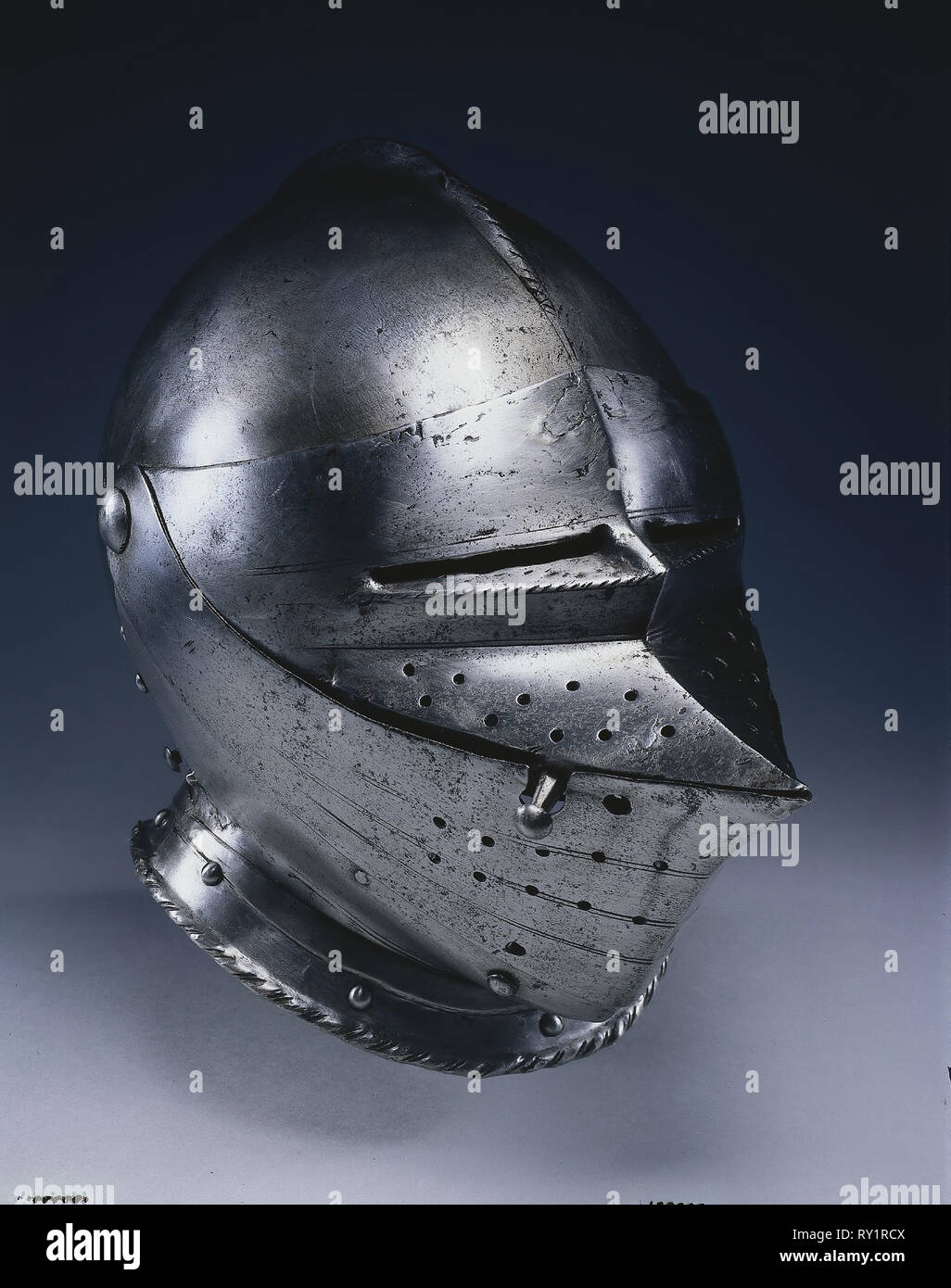 Close Helmet, c. 1510-1530. Germany, 16th century. Steel with black ...