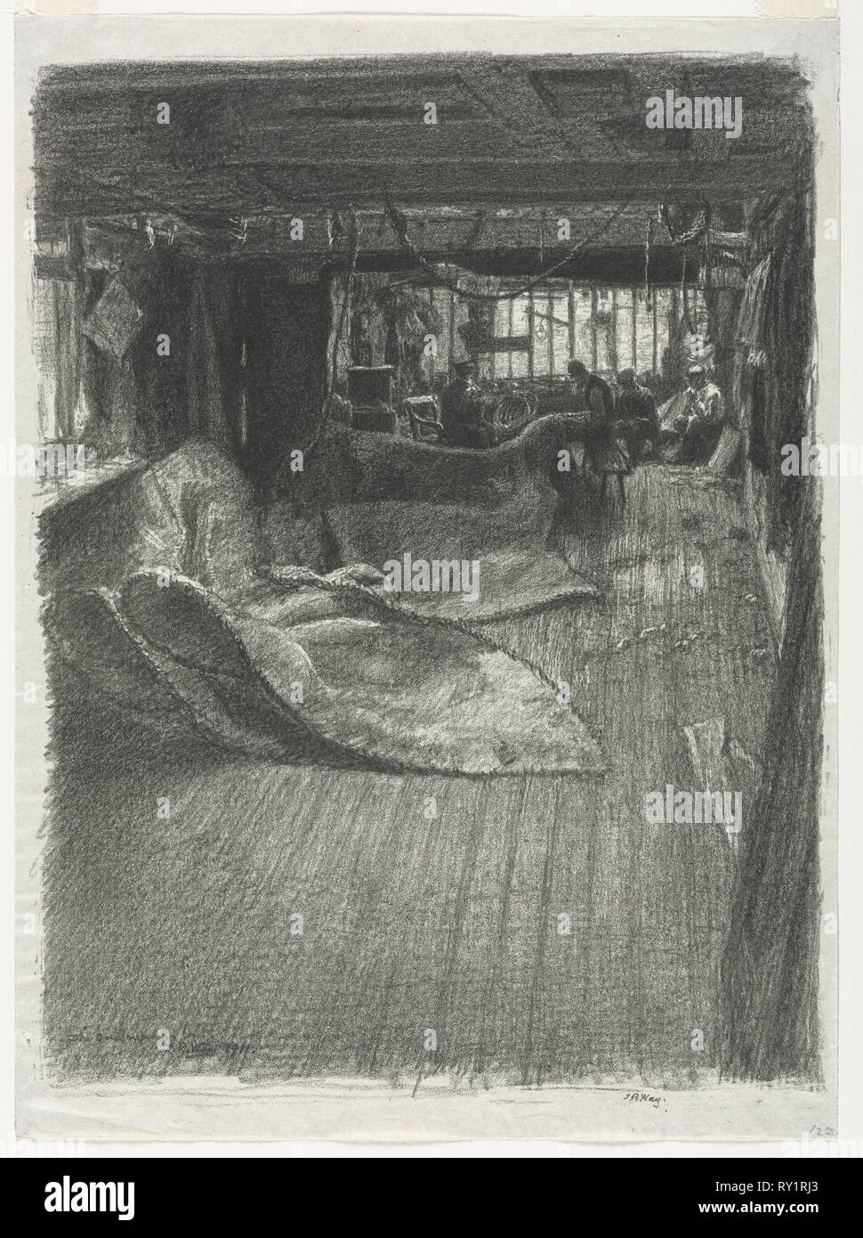 The Sailmaker's Loft, 1911. Thomas Robert Way (British, 1861-1913 ...