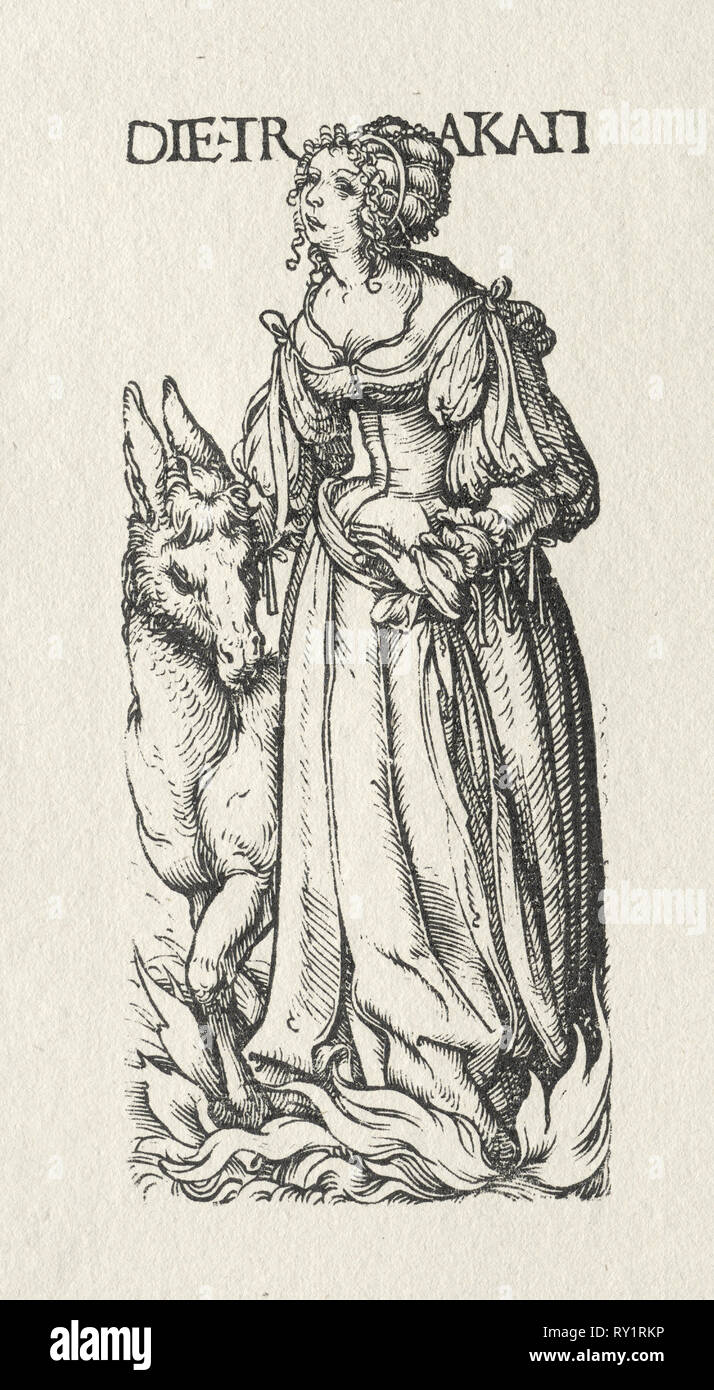 The Seven Vices: Sloth. Hans Burgkmair (German, 1473-1531). Woodcut ...