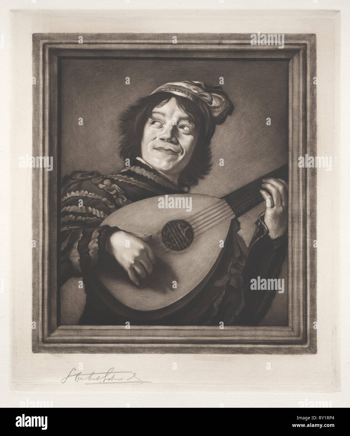 The Lute Player, 19th-20th century. Samuel Arlent-Edwards (American ...
