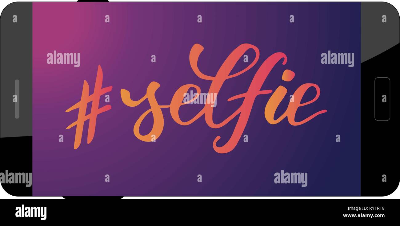 hashtag brush calligraphy Stock Vector Image & Art - Alamy