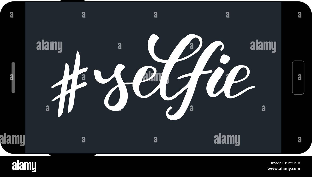 hashtag brush calligraphy Stock Vector Image & Art - Alamy