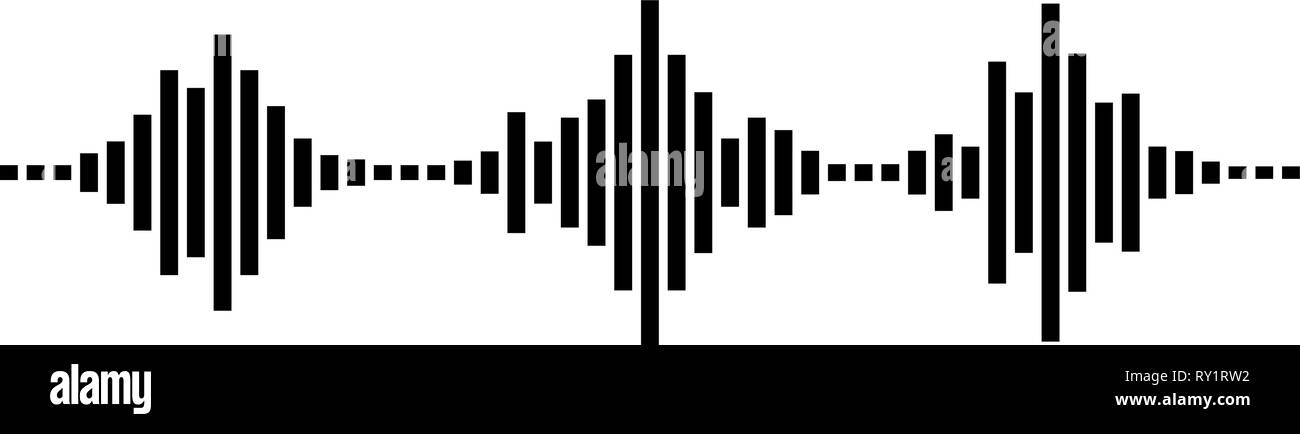 Sound waves illustration hi-res stock photography and images - Alamy