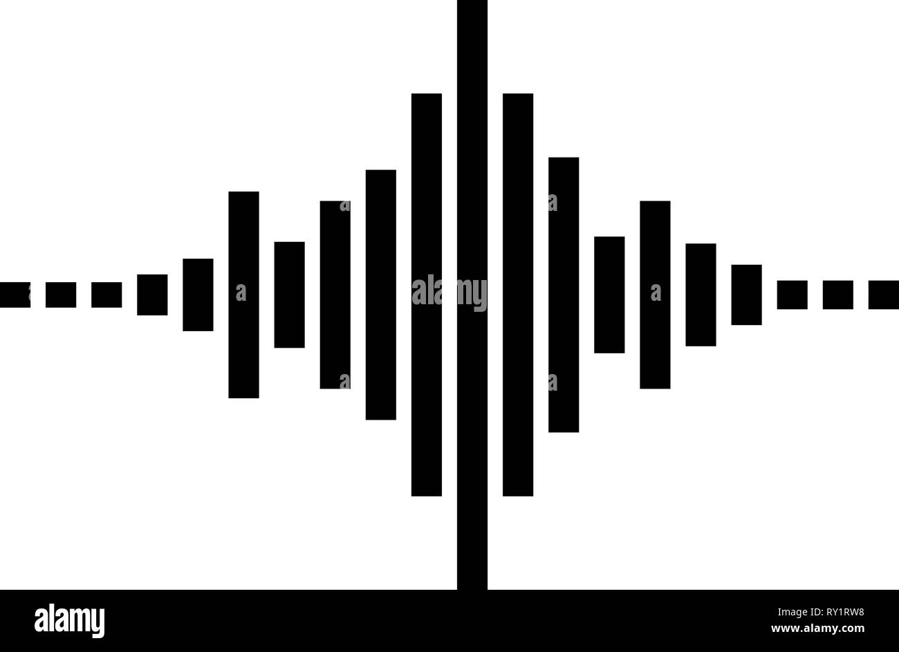 Sound waves illustration hi-res stock photography and images - Alamy