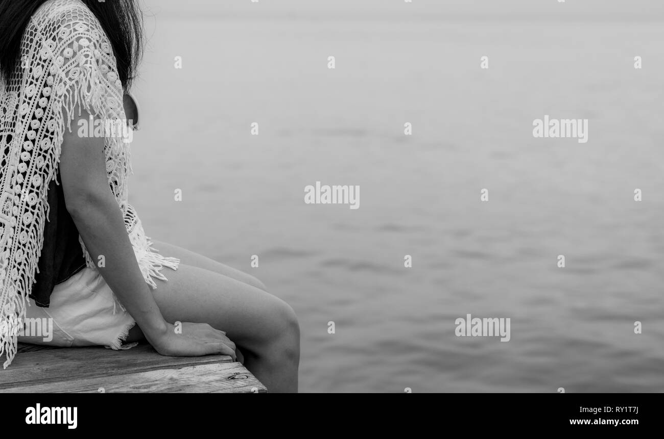 Sad Woman Silhouette High Resolution Stock Photography and Images - Alamy