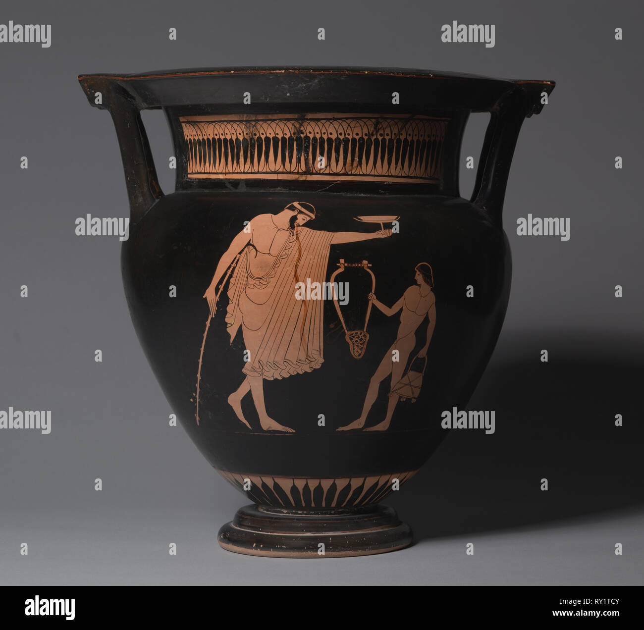 Column Krater, 470-460 BC. Attributed to Pig Painter (Greek). Red ...