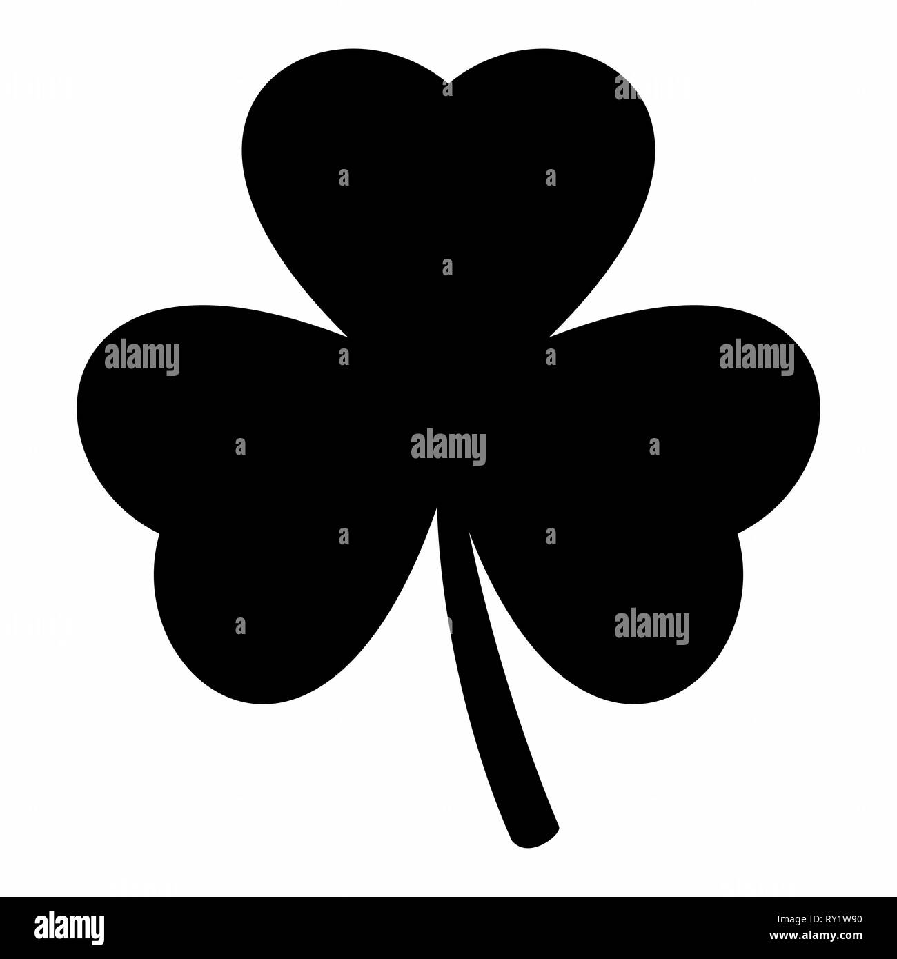 Saint patrick day ireland shamrock Black and White Stock Photos ...