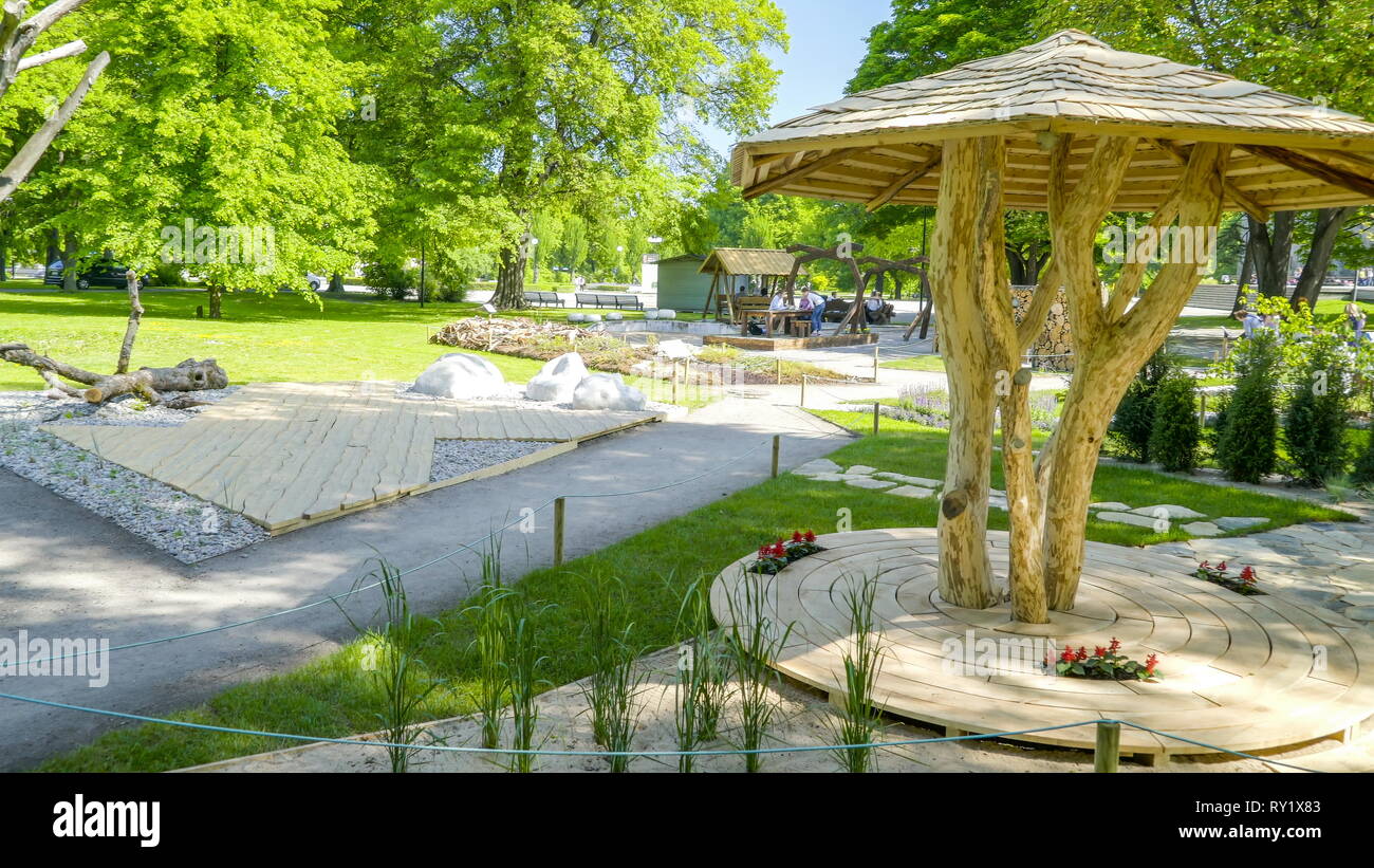 Beautiful wooden waiting shed hi-res stock photography and images - Alamy