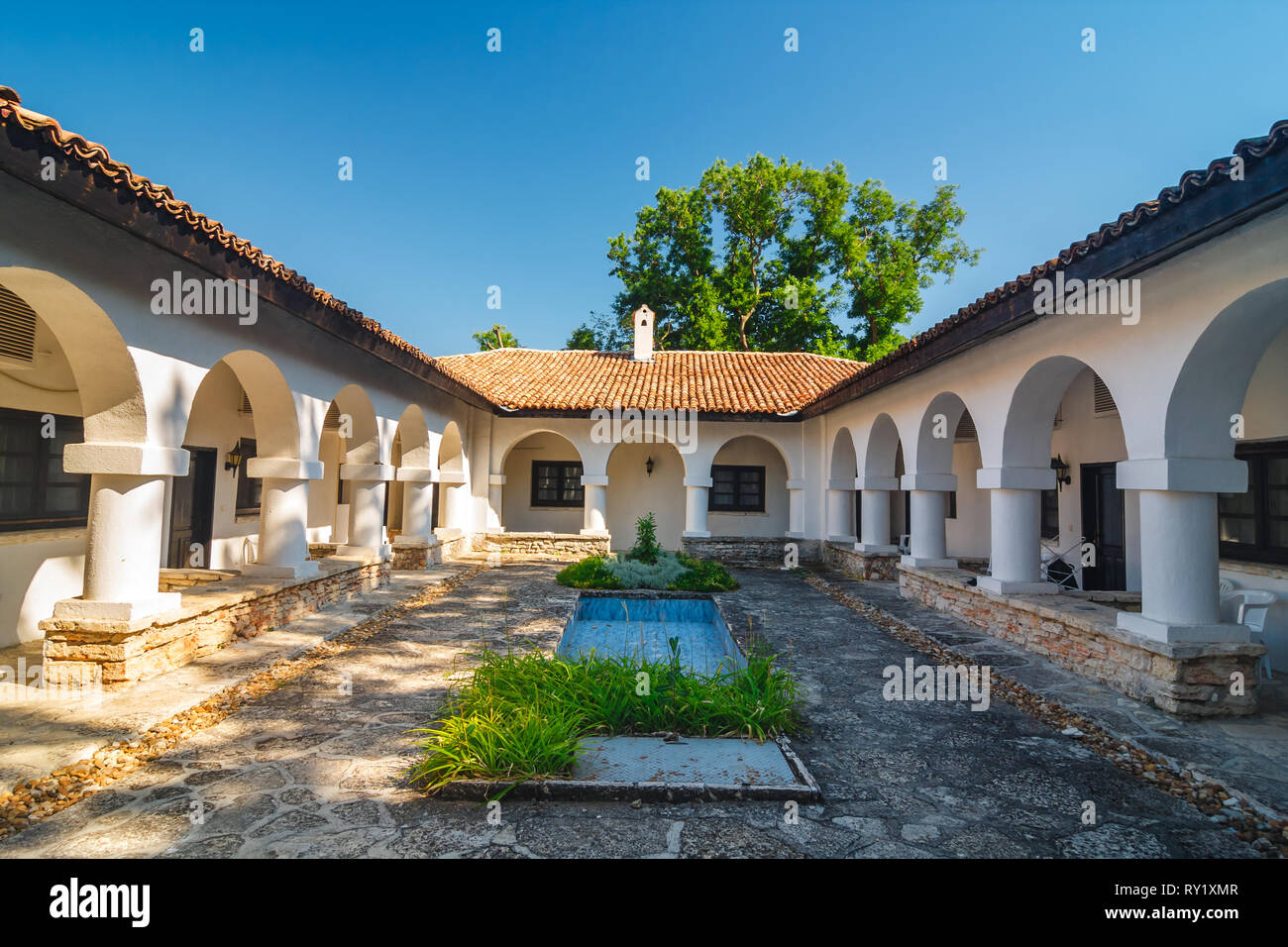 Balchik Palace of the Romanian Queen Maria. Tourist destination in the ...