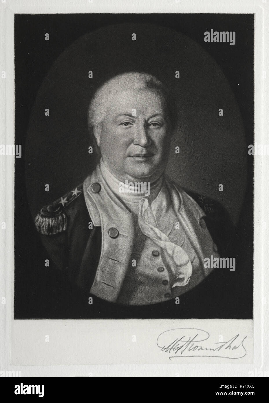 General Smallwood. Max Rosenthal (American, 1833-1918). Mezzotint Stock ...