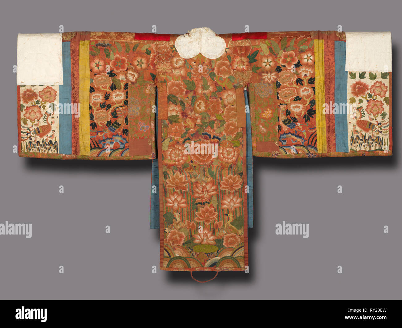 Bride's Robe, 1850-1950. Korea, Joseon dynasty (1392-1910). overall ...