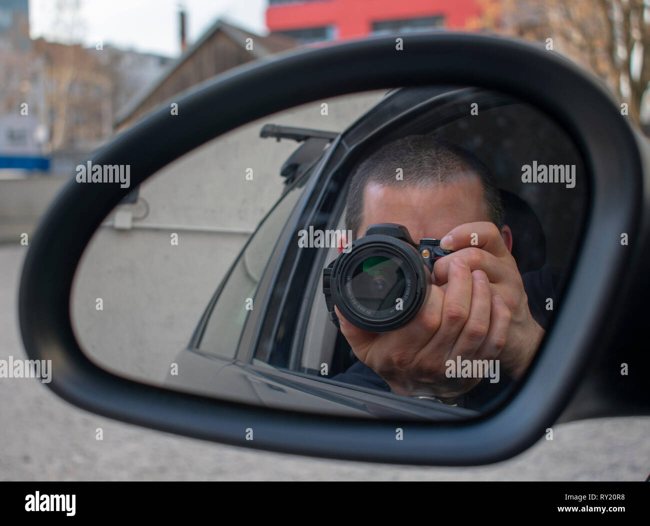 Side mirror camera hi-res stock photography and images - Alamy