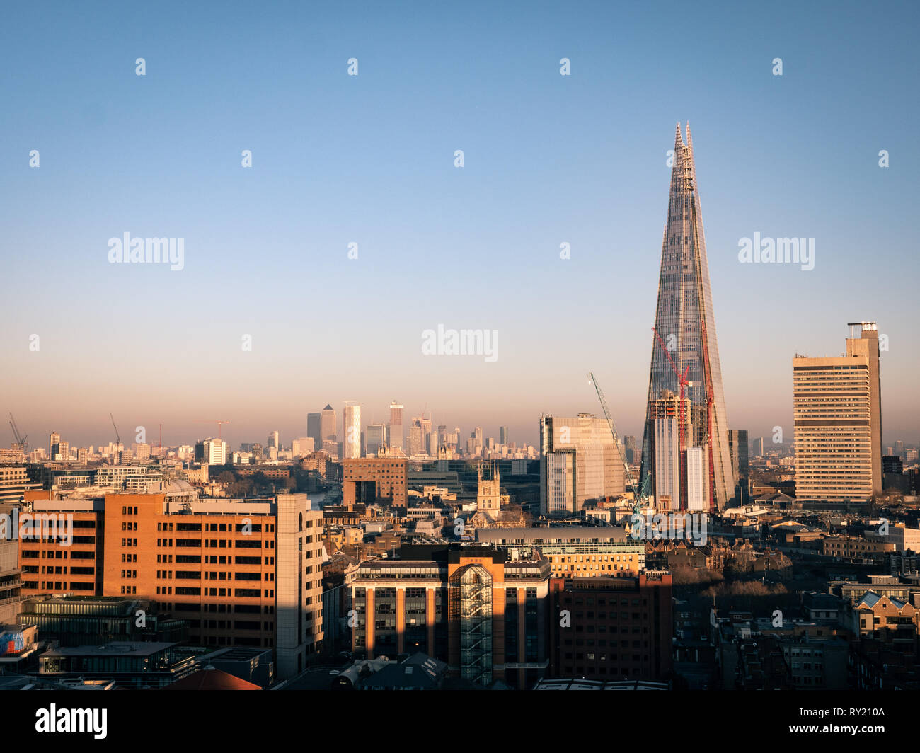 The Shard London at Sunset Stock Photo - Alamy