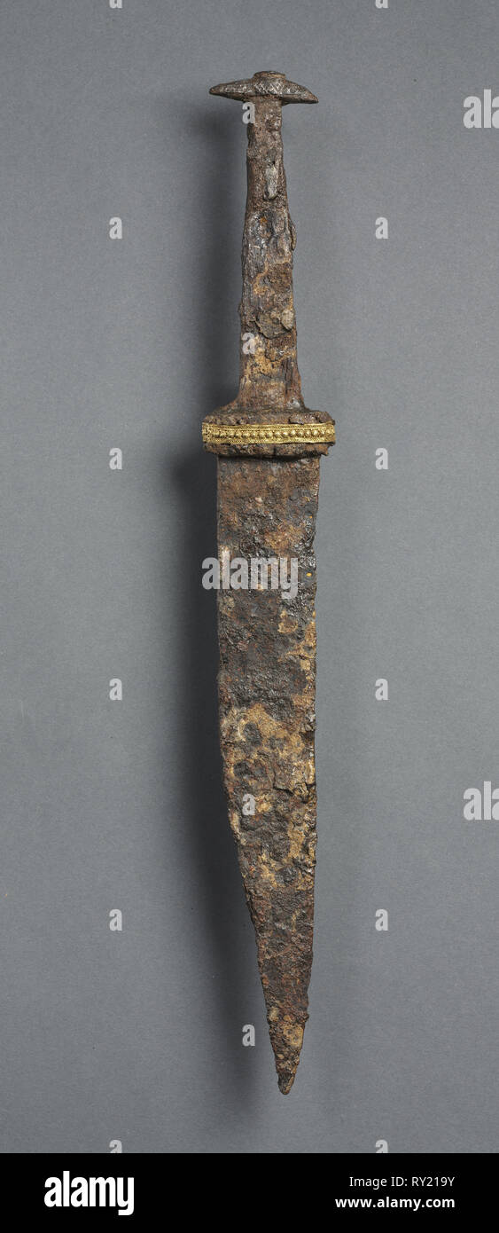 Single-Edged Knife (Scramasax), 600s. Frankish, Burgundy (?), Migration ...