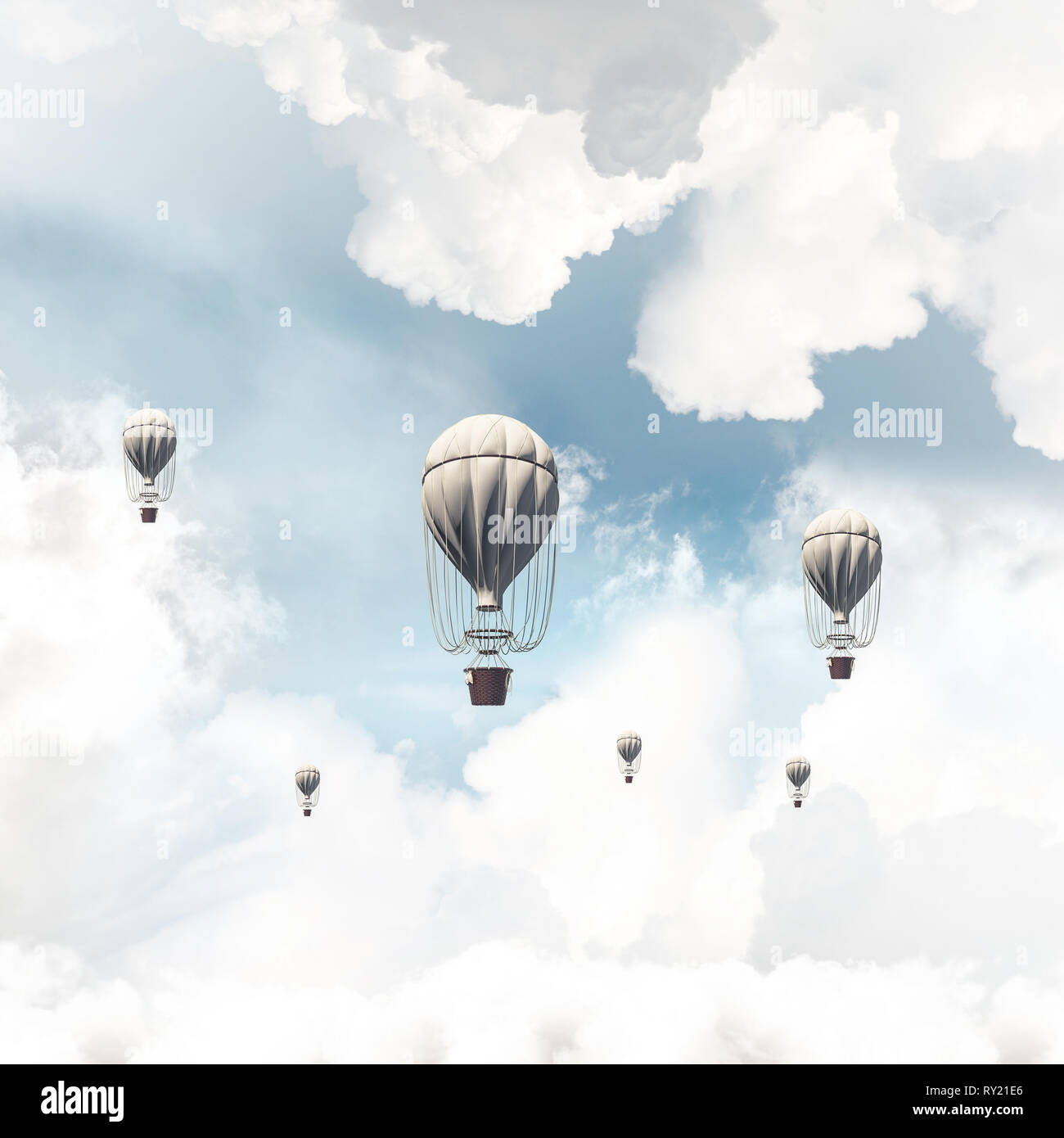 3d clouds hot air hi-res stock photography and images - Alamy
