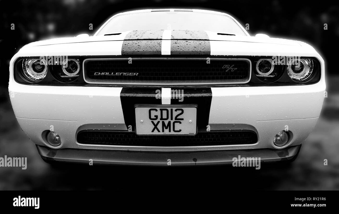 Muscle car Black and White Stock Photos & Images - Alamy