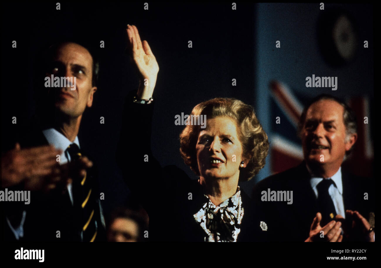 Margaret Thatcher Prime Minister at the 1985 Conservative Party ...