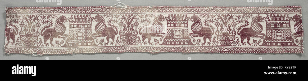 Band from Towel, 1500s. Italy, Perugia, 16th century. Embroidery; silk ...