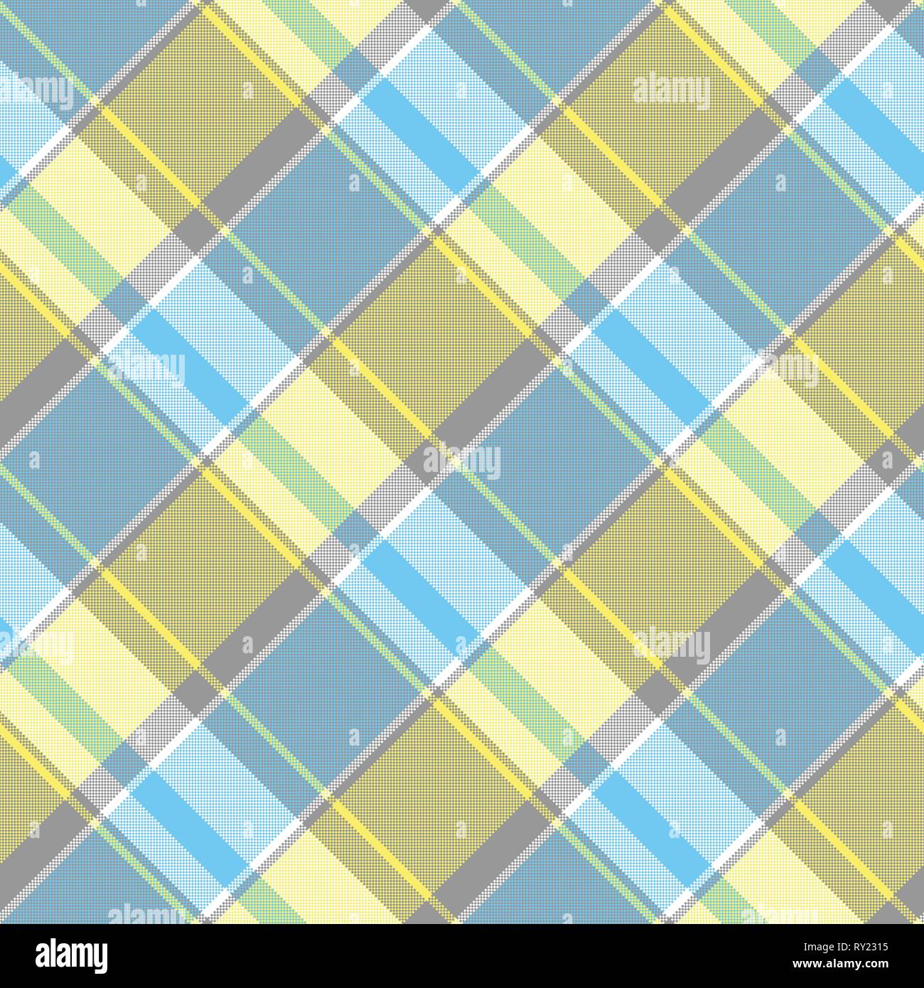 Lite color check plaid pixel seamless pattern. Vector illustration ...