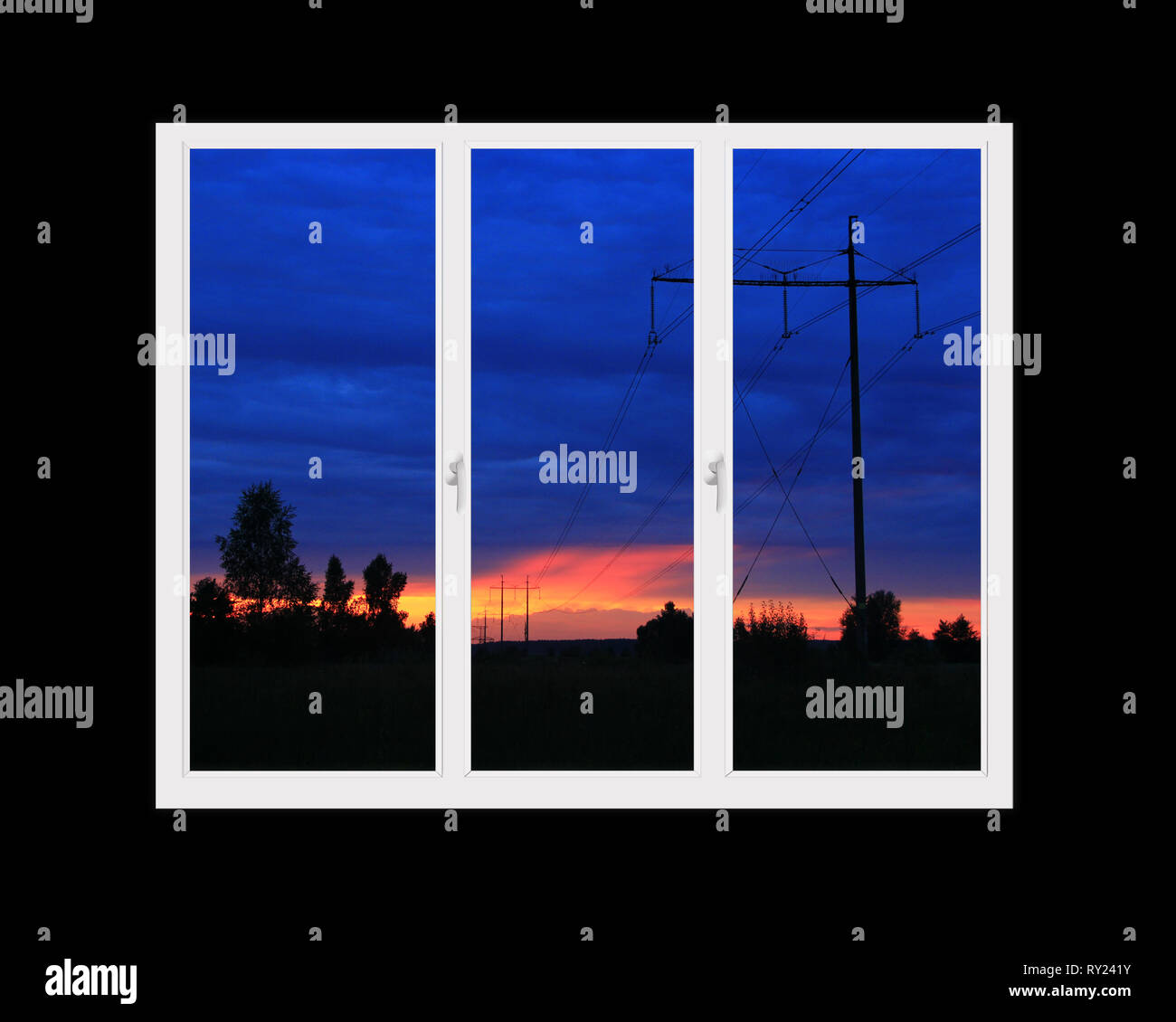 Windows sunset hi-res stock photography and images - Alamy