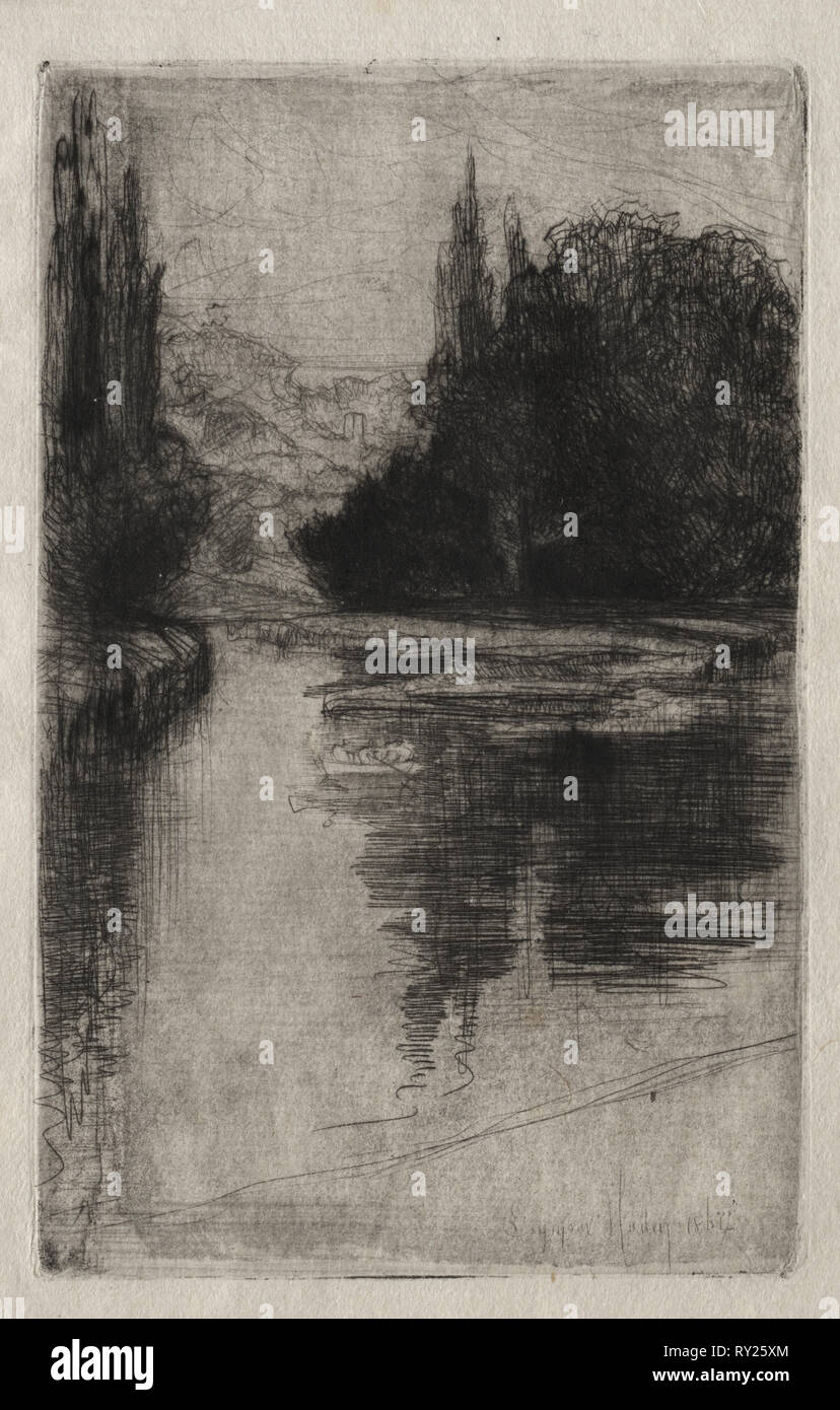 Evening, 1864. Francis Seymour Haden (British, 1818-1910). Etching ...