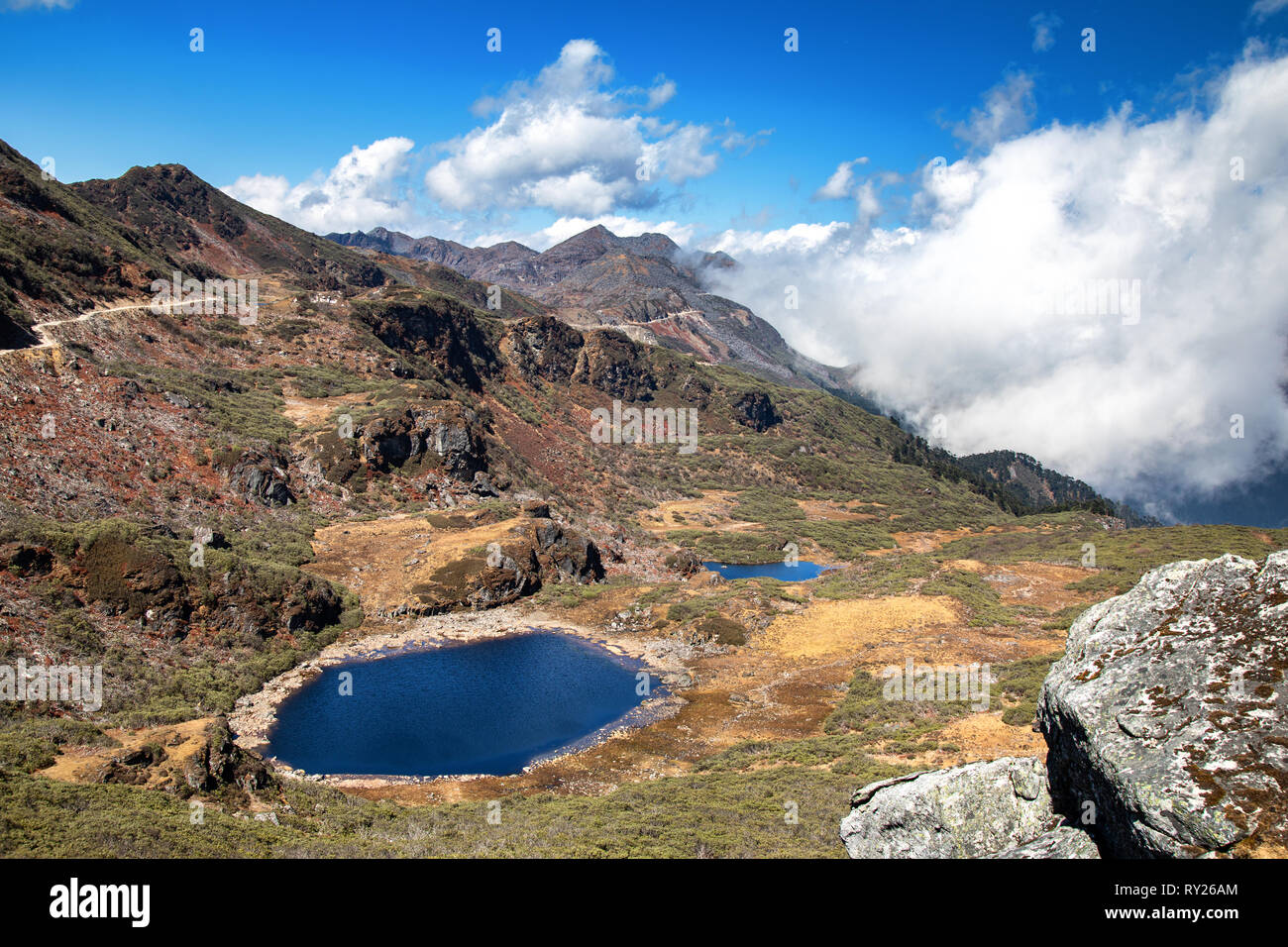 Lakes and landscape of Arunachal Pradesh, the north eastern state of ...