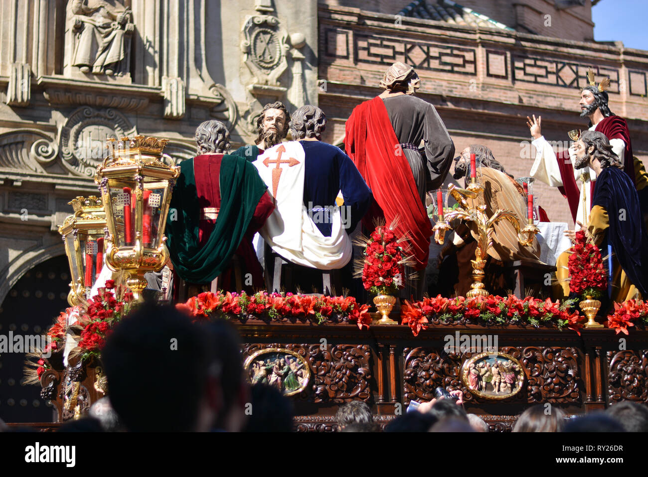 Jesus Christ with the apostles in procession Stock Photo - Alamy