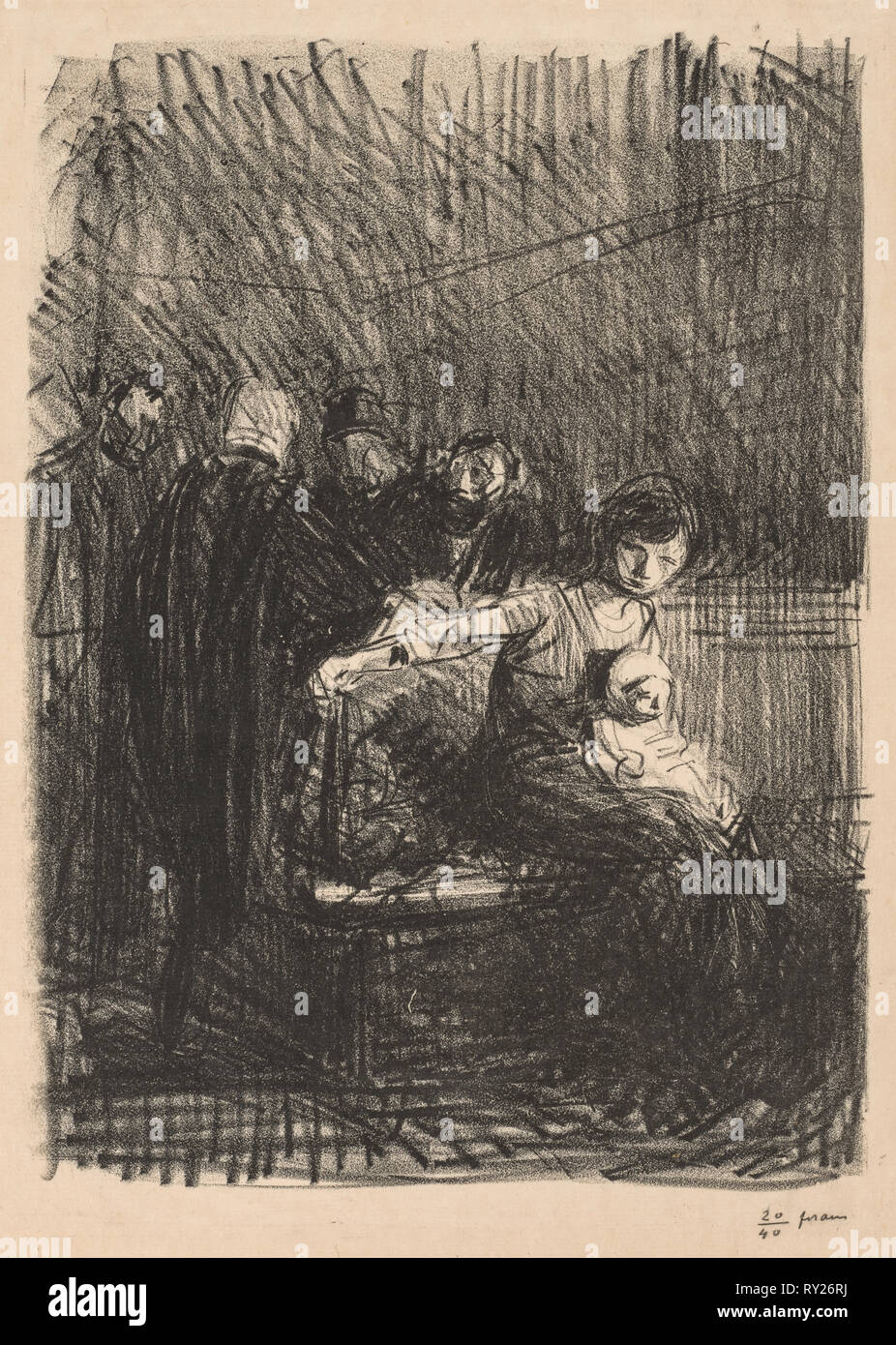 Court Recess. Jean Louis Forain (French, 1852-1931). Lithograph Stock ...