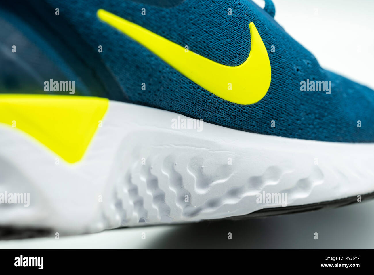 Nike React midsole tech Stock Photo - Alamy