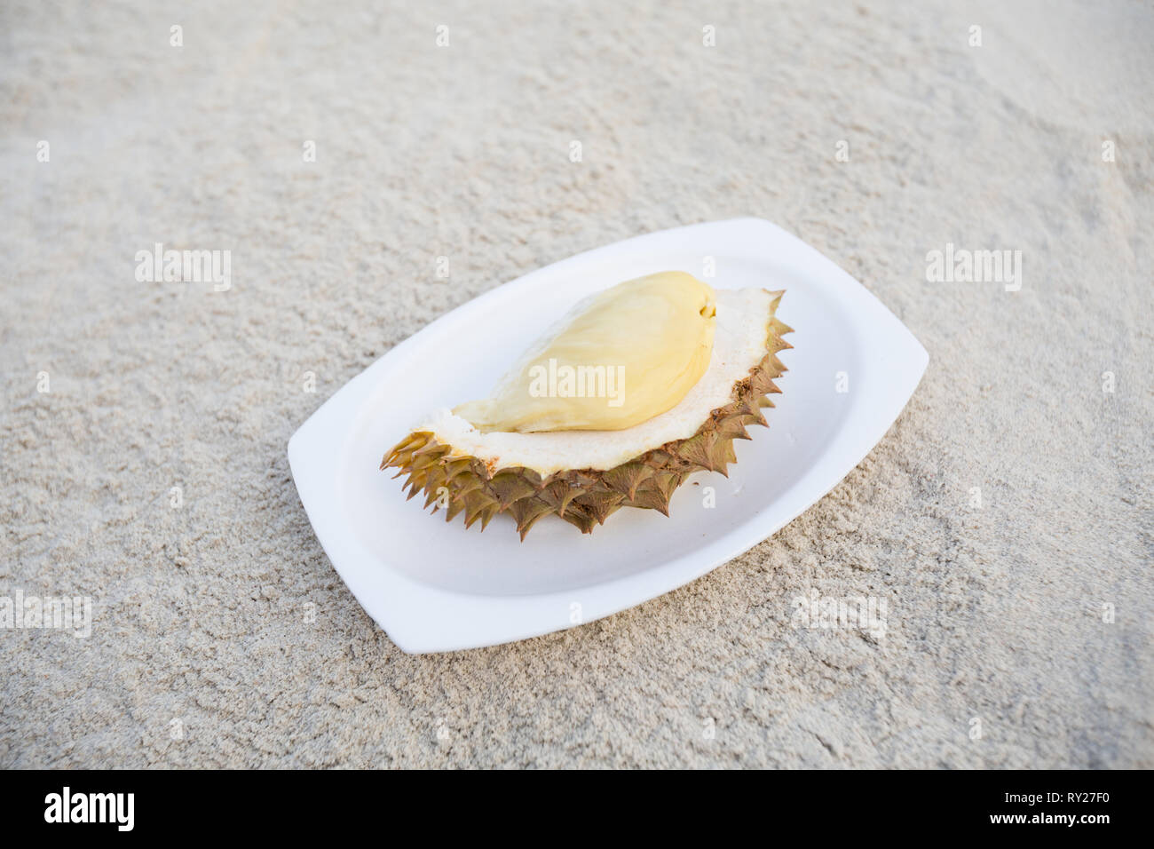 The most stinky fruit - thai durian. Traditional thai fresh delight ...
