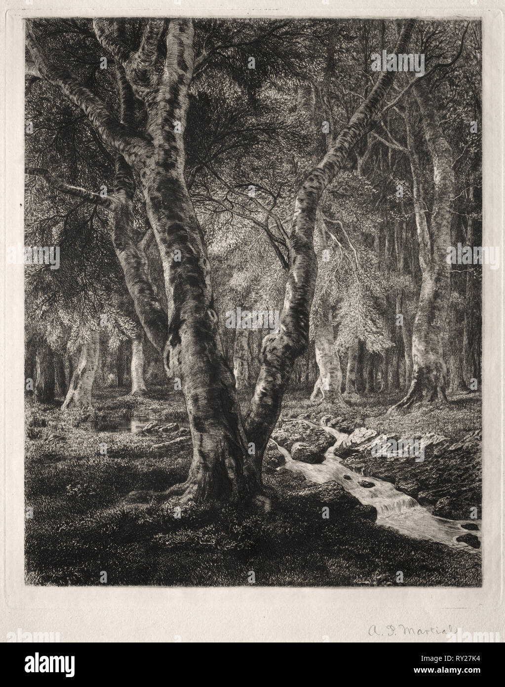 À Pierrefonie. Adolphe Théodore Jules Martial Potémont (French, 1828 ...