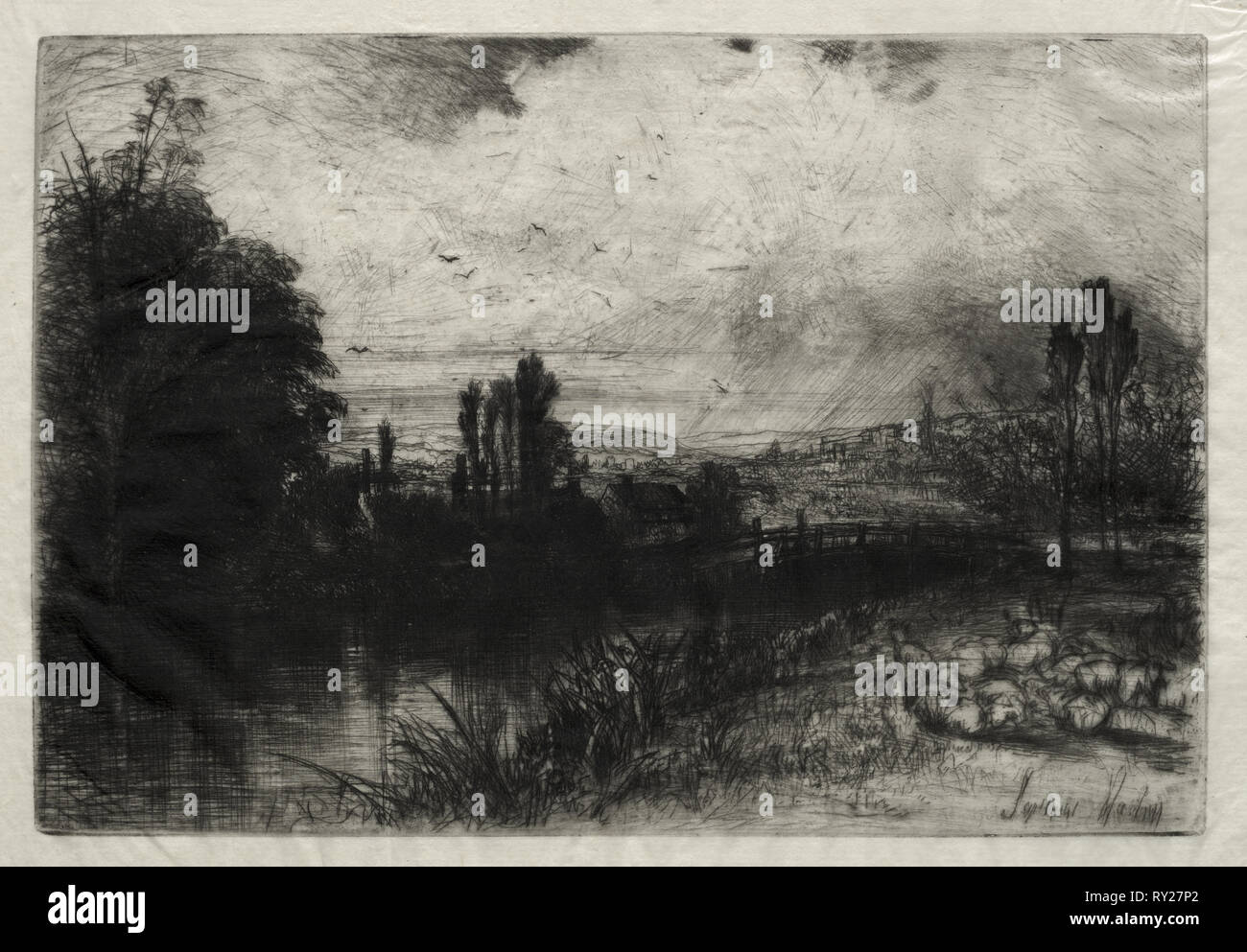 On the Test. Francis Seymour Haden (British, 1818-1910). Etching and ...