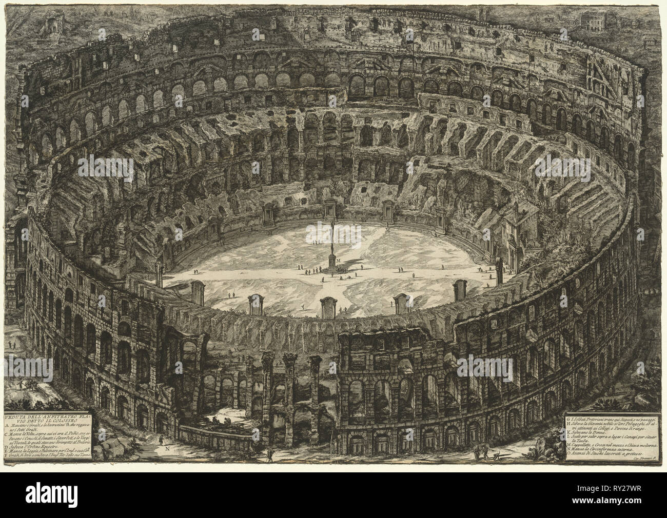 Views of Rome: The Colosseum, 1776. Giovanni Battista Piranesi (Italian ...