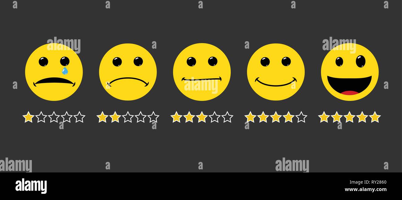 smile faces pack. Different emotions collection. Simple flat design ...