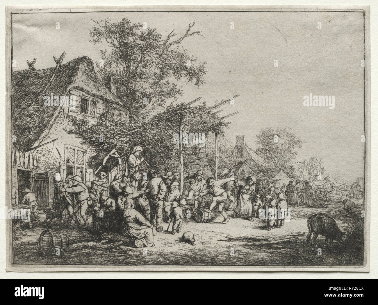 Festival Under the Trellis. Adriaen van Ostade (Dutch, 1610-1684 ...