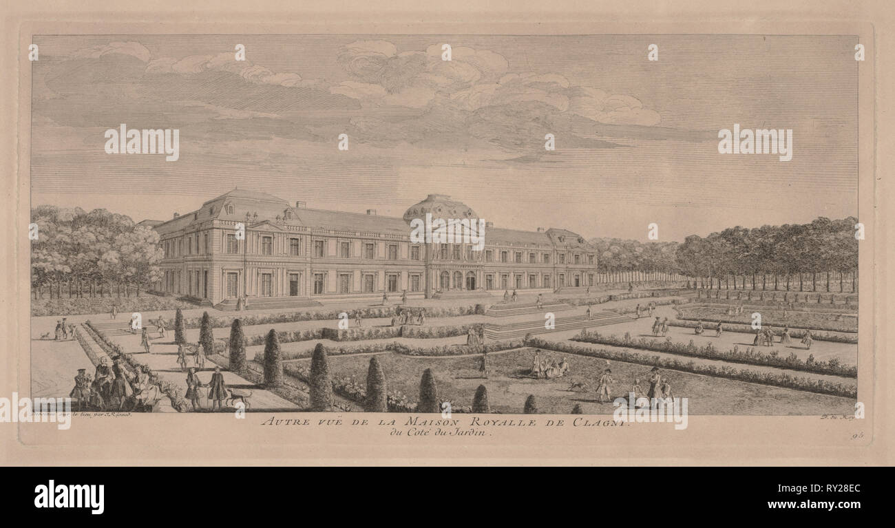 Royal Chateau at Clagny. Jacques Rigaud (French, 1681-1754). Engraving ...