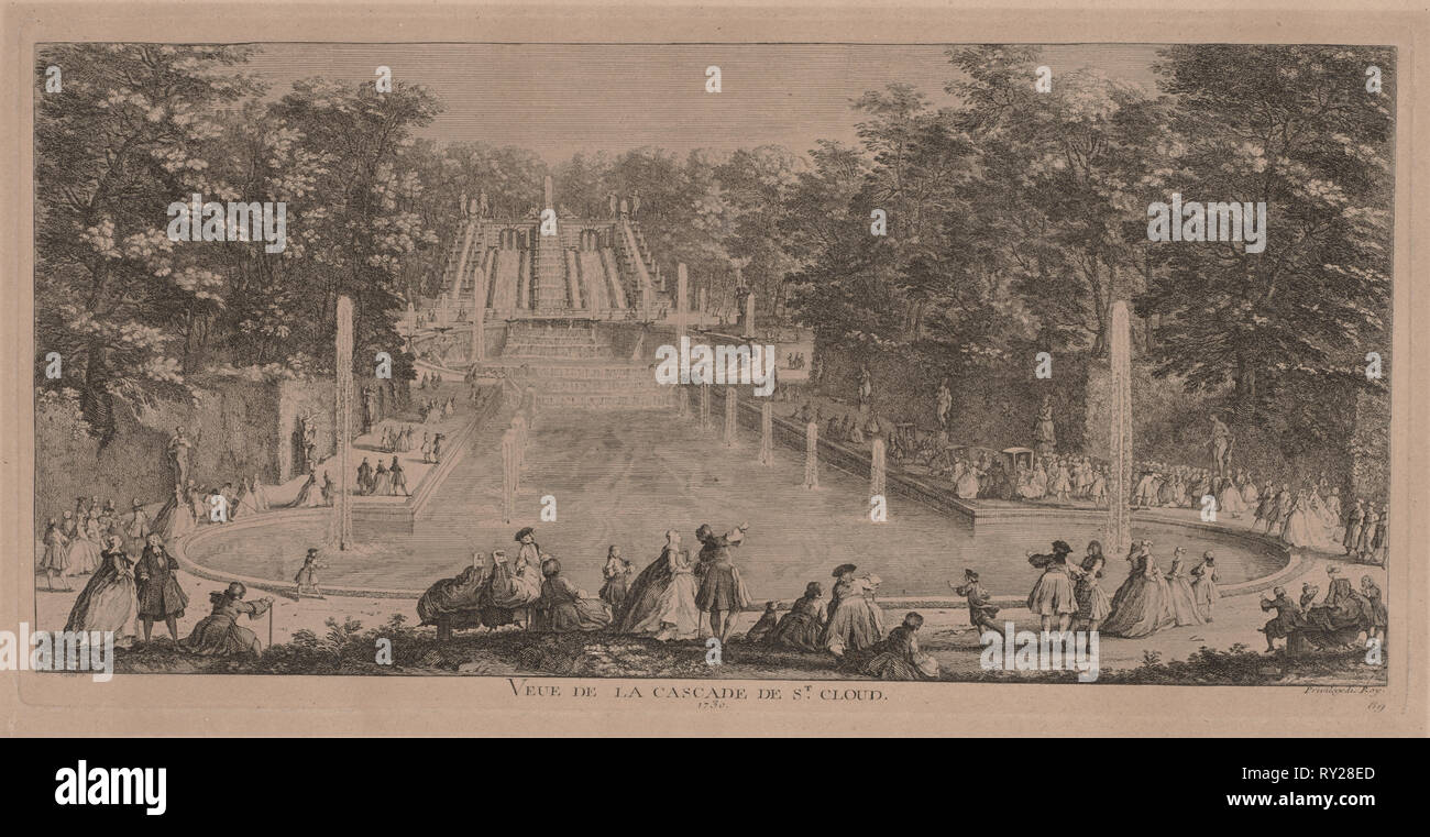 The Cascades of St. Cloud. Jacques Rigaud (French, 1681-1754 ...