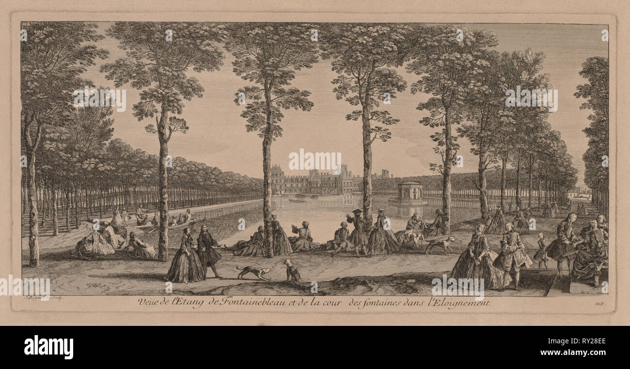 The Pool at Fontainebleau. Jacques Rigaud (French, 1681-1754 ...