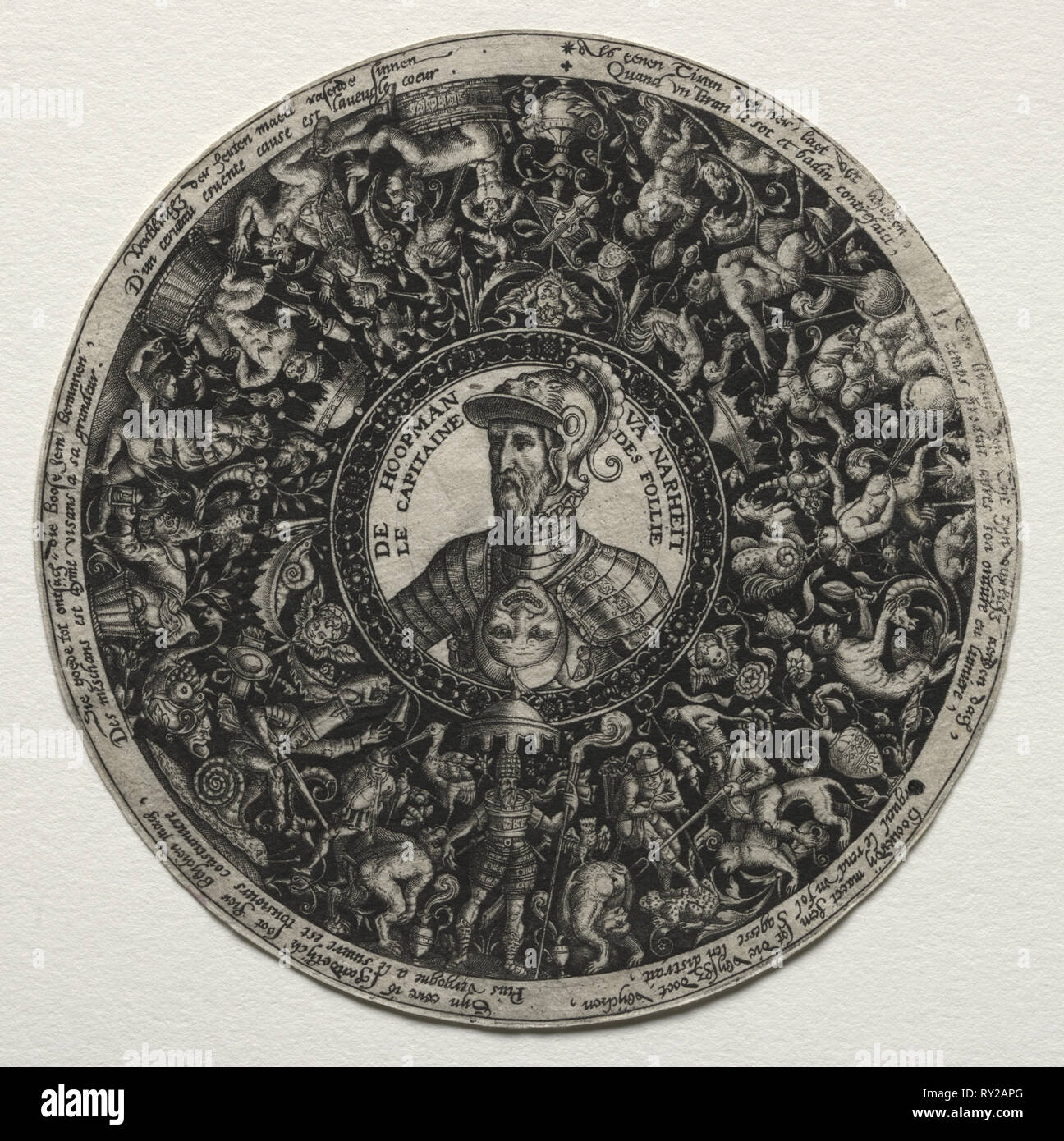 Design for a dish with medallions, c. 1558. Theodor de Bry (Flemish ...