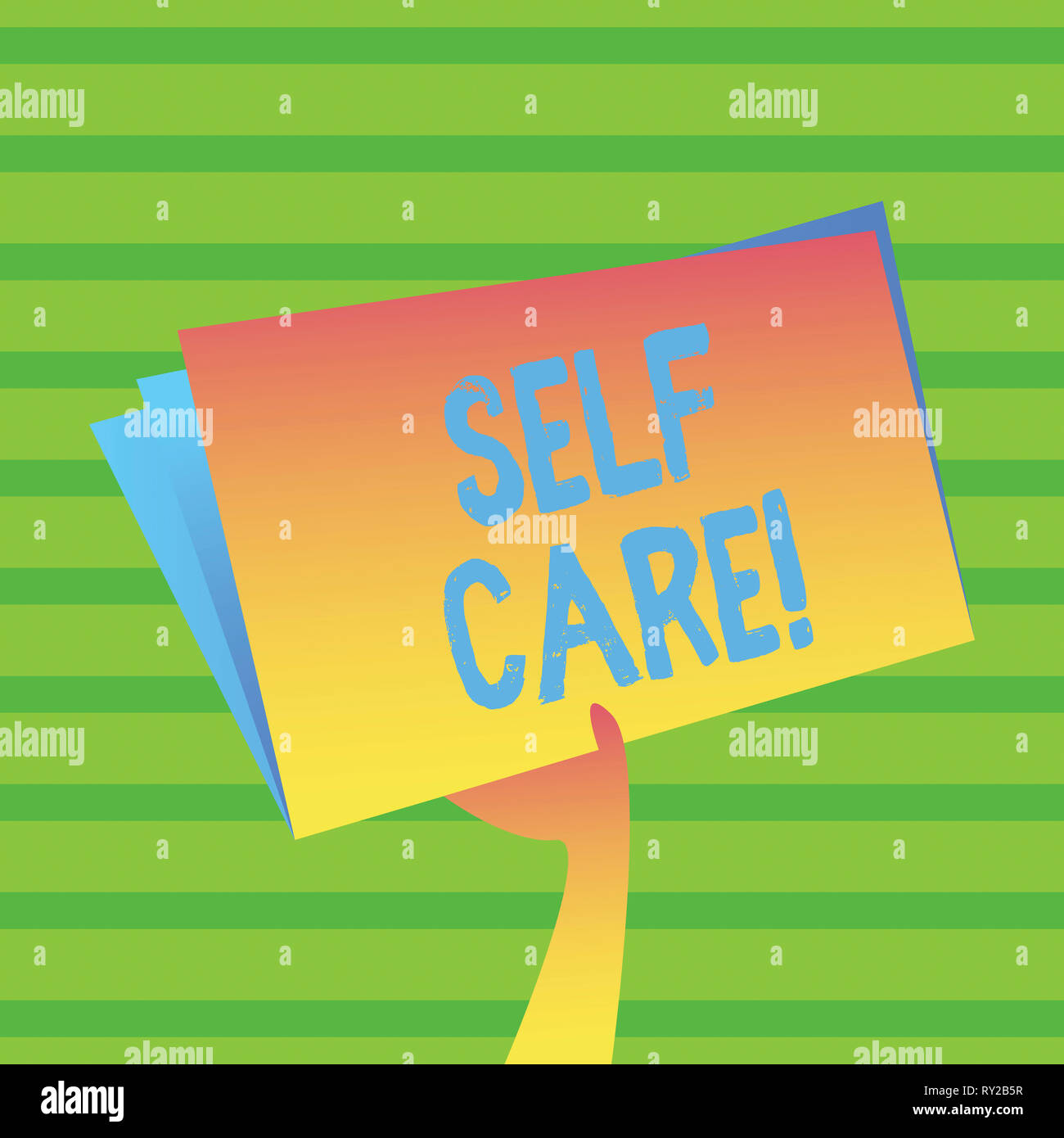 Word writing text Self Care. Business photo showcasing Protection you ...