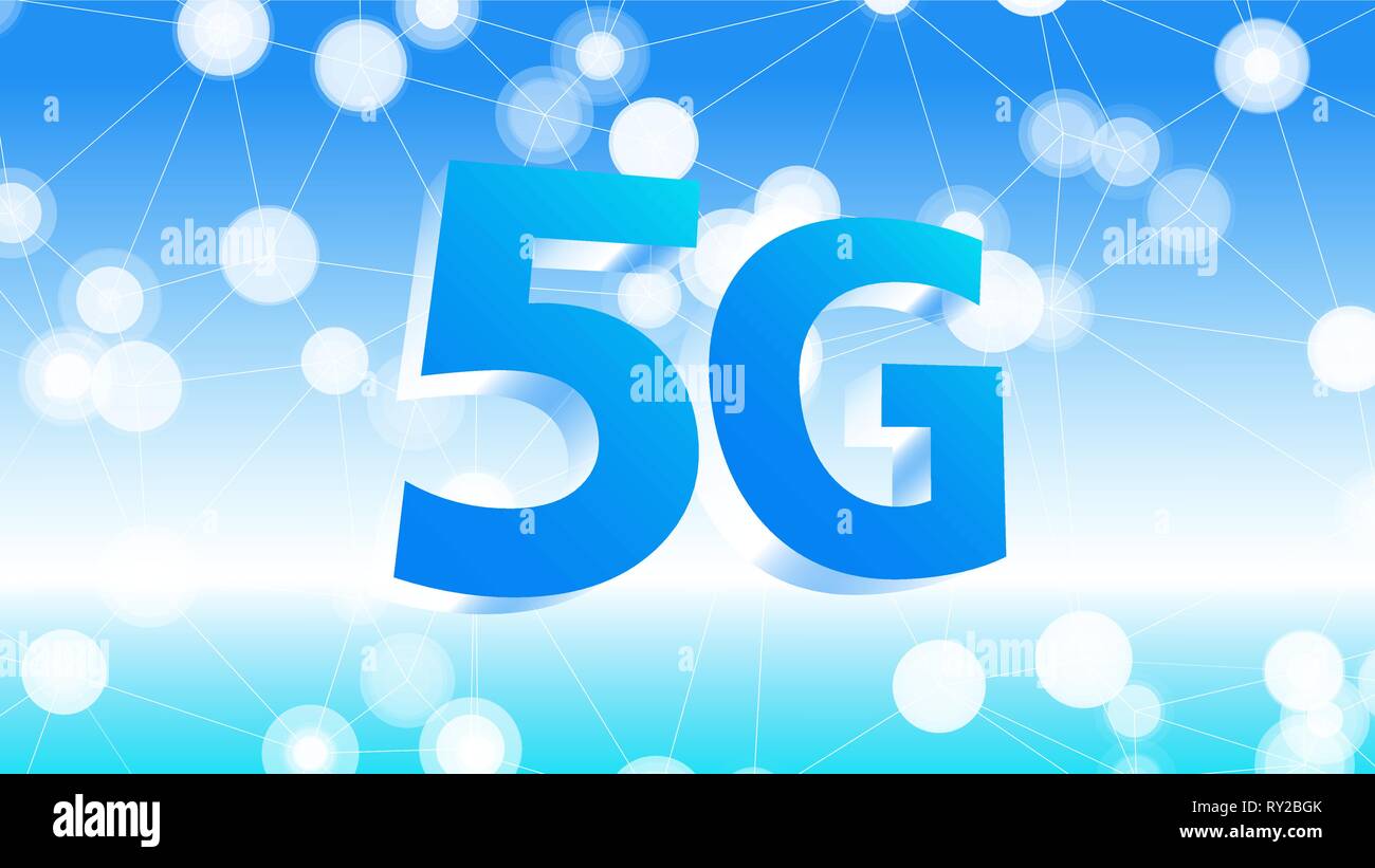 Future mobile technology connections, 5G network symbol Stock Vector ...