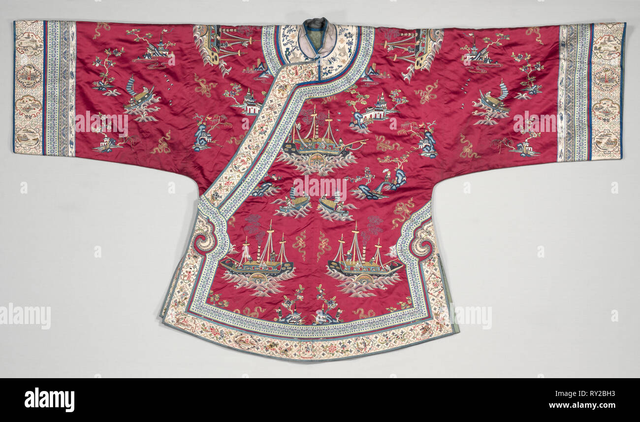 Coat, late 1880s. China, late 19th century. Embroidery, silk and gold ...