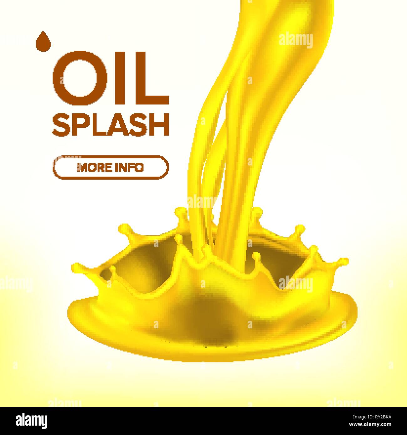 Oil Splash Vector. Cosmetic, Machine. Automobile Industry. Organic ...