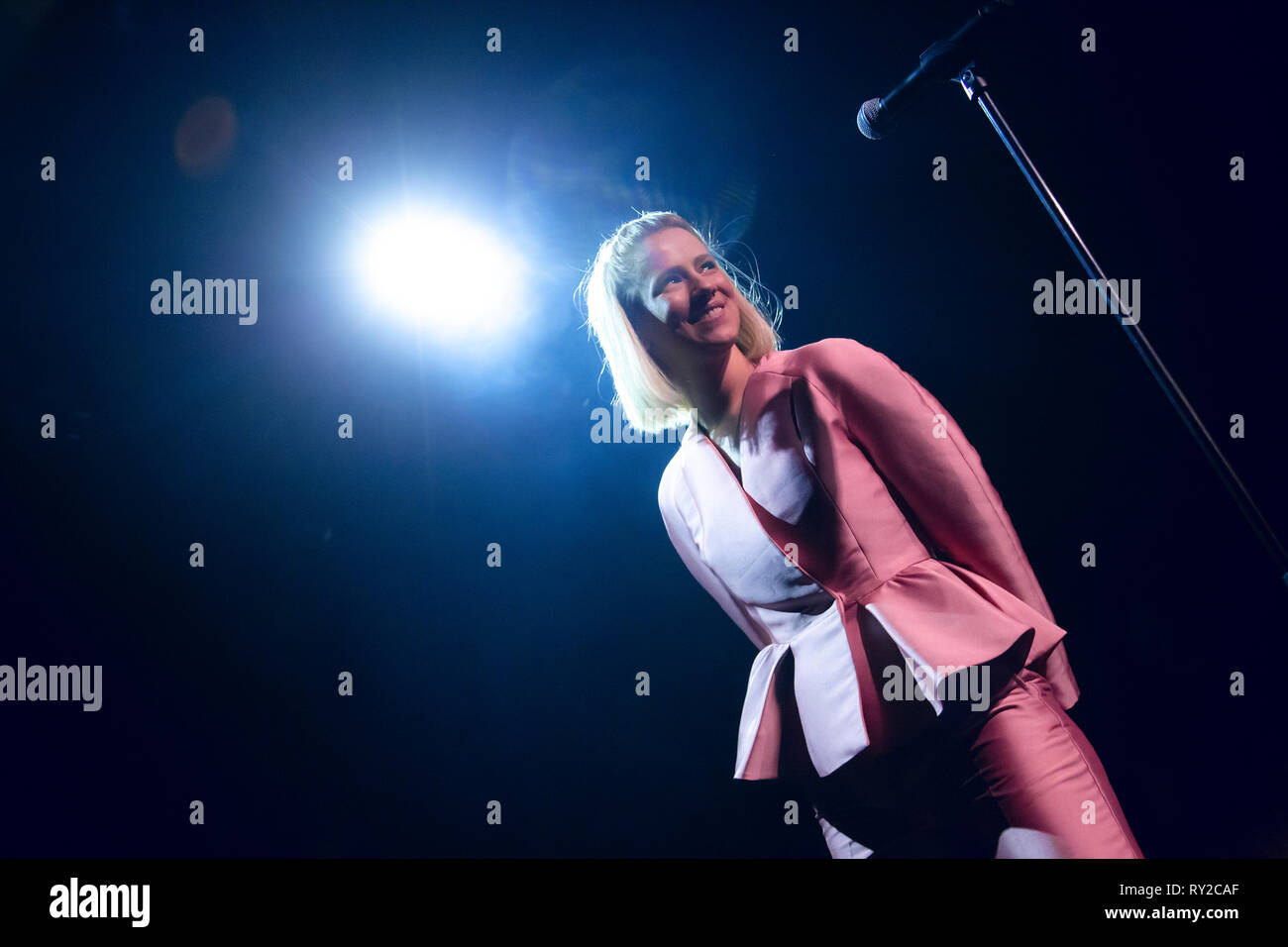 Norway, Bergen - February 22, 2019. The Norwegian folk pop singer and ...