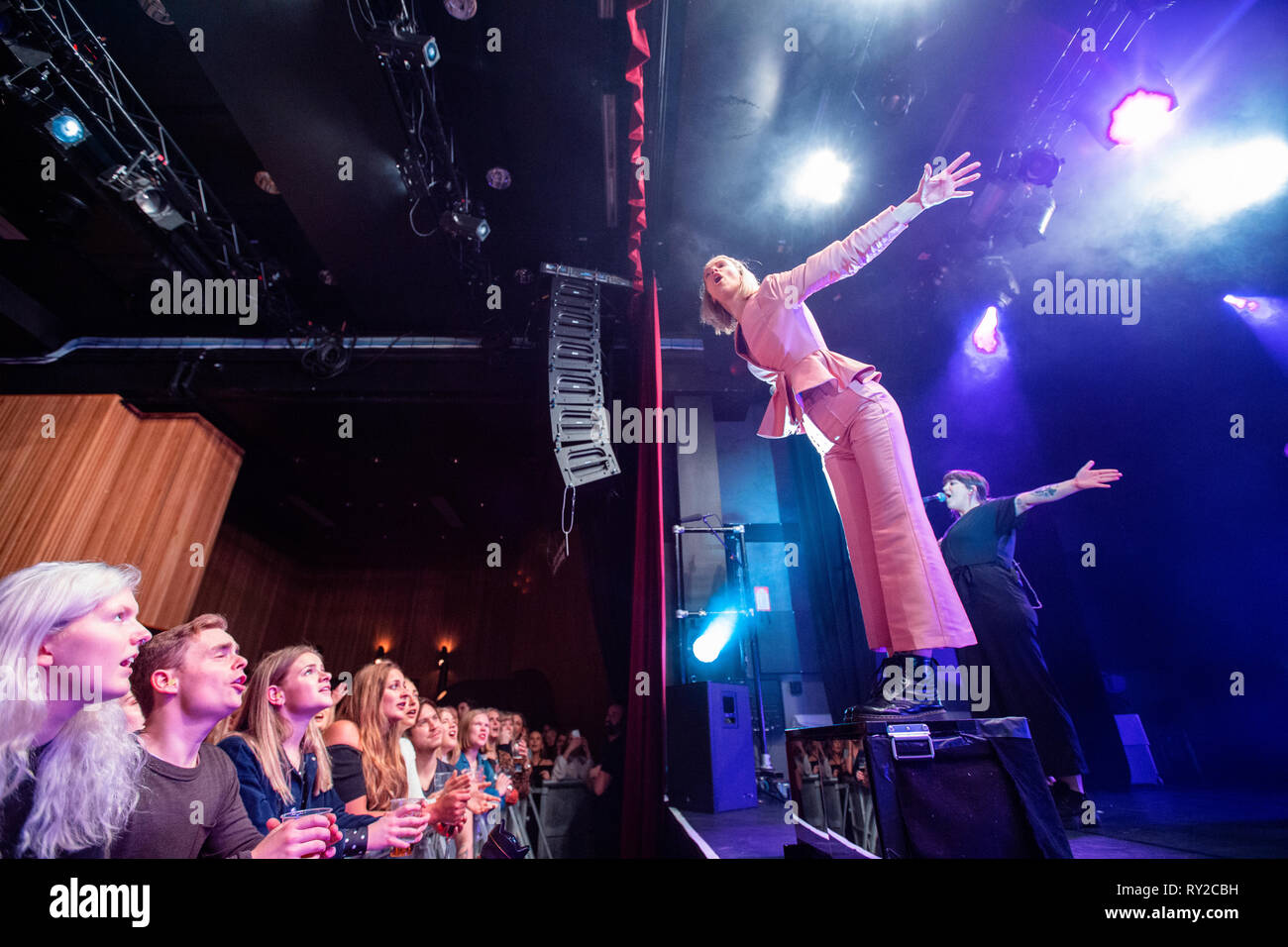 Norway, Bergen - February 22, 2019. The Norwegian folk pop singer and ...