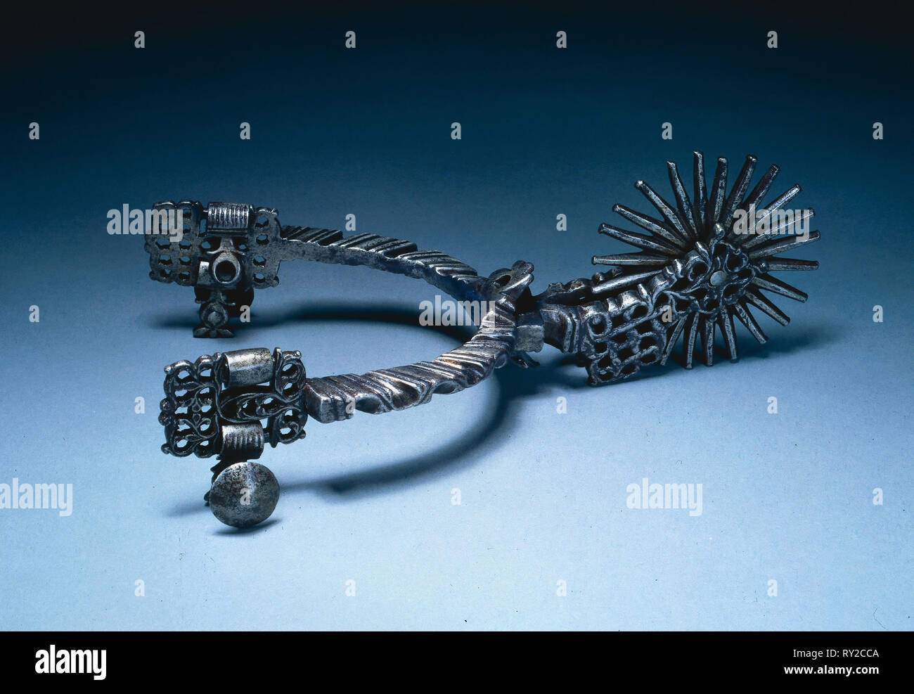 Rowel Spur, c. 1700. Spain, early 18th Century. Steel ; diameter: 7.2 ...