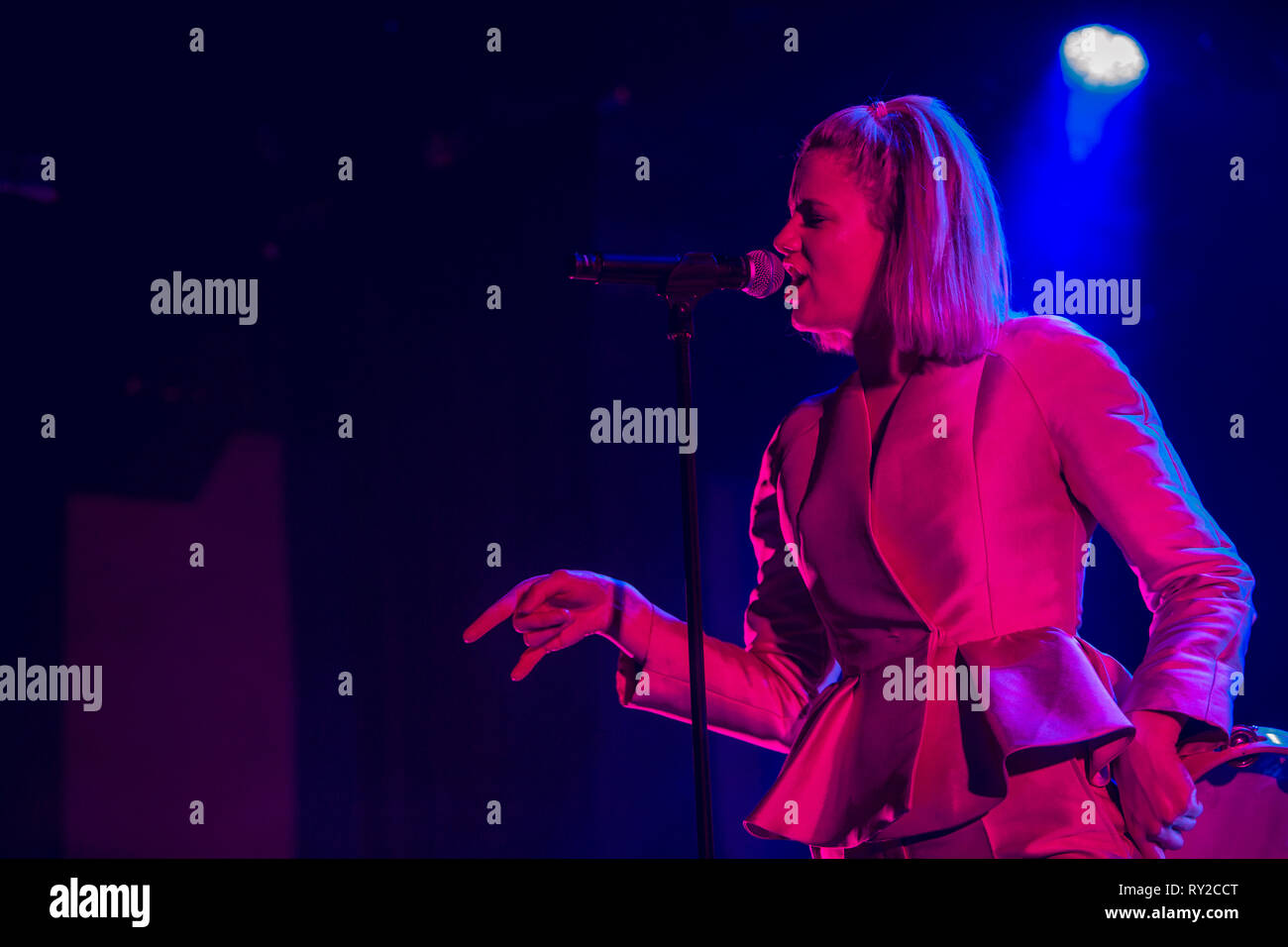 Norway, Bergen - February 22, 2019. The Norwegian folk pop singer and ...
